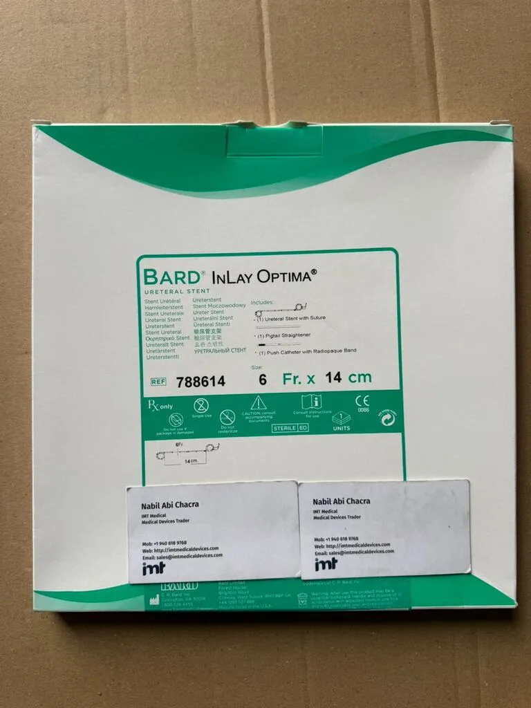 Bard InLay Optima Ureteral Stent Coated Double Pigtai
